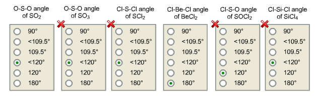 Solved Select the correct value for the indicated bond angle | Chegg.com