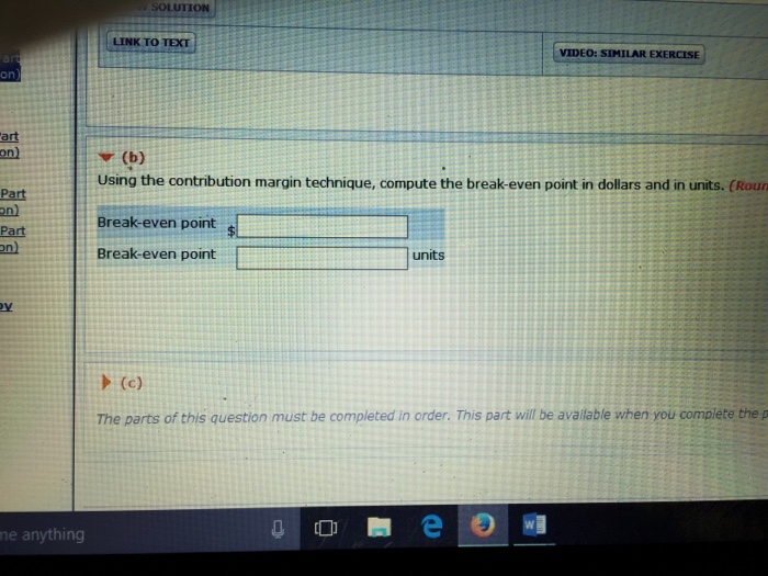 Solved MESSAGE H Exercise 6-2 (Part Level Submission) In the | Chegg.com