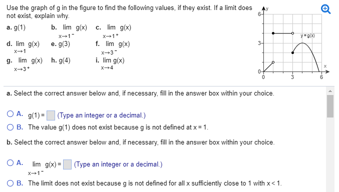 Solved Use The Graph Of G In The Figure To Find The