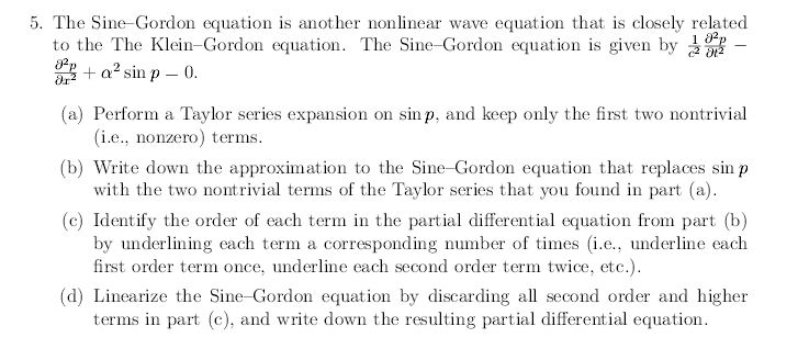 The Sine Gordon Equation Is Another Nonlinear Wave