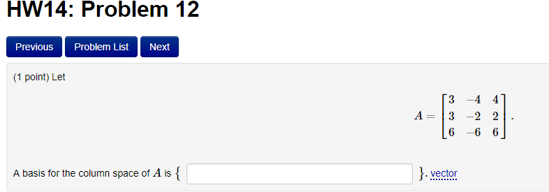 Solved HW14: Problem 12 PreviouS Problem List Next (1 point) | Chegg.com
