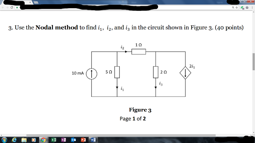Solved Use the Nodal method to find i_1, i_2, and i_3 in the | Chegg.com