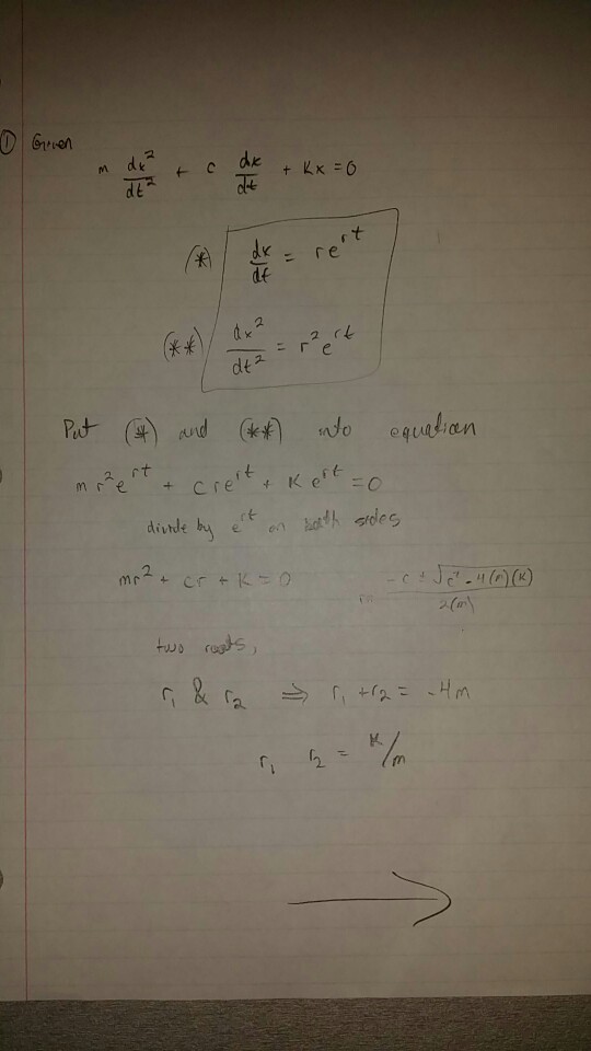 Solved Mathematical Modeling/Differentials I have part | Chegg.com