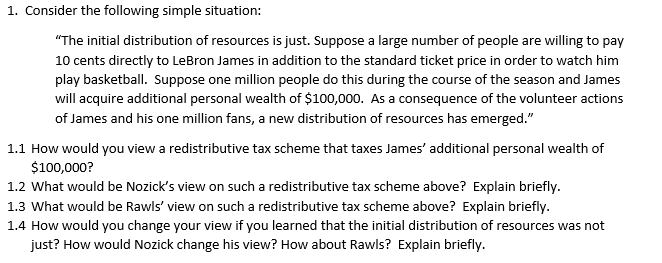 Solved 1. Consider the following simple situation The | Chegg.com