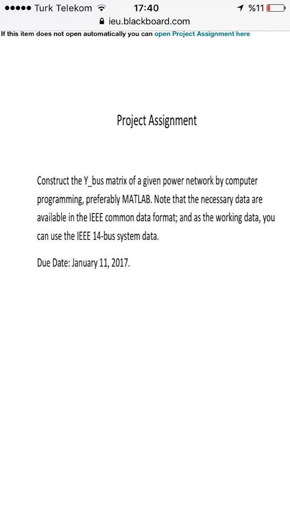 Solved Construct the Y_bus matrix of a given power network | Chegg.com