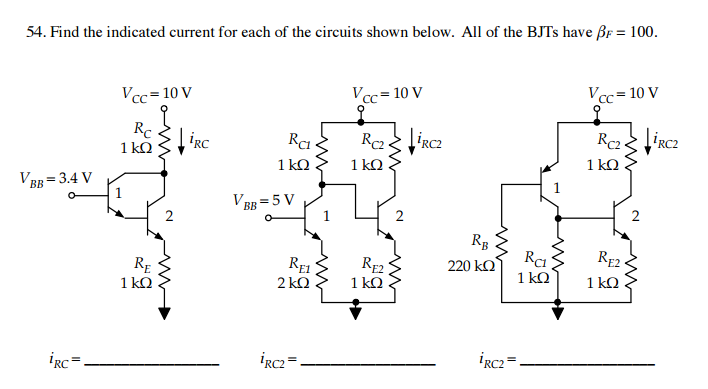 Solved Find the indicated current for each of the circuits | Chegg.com