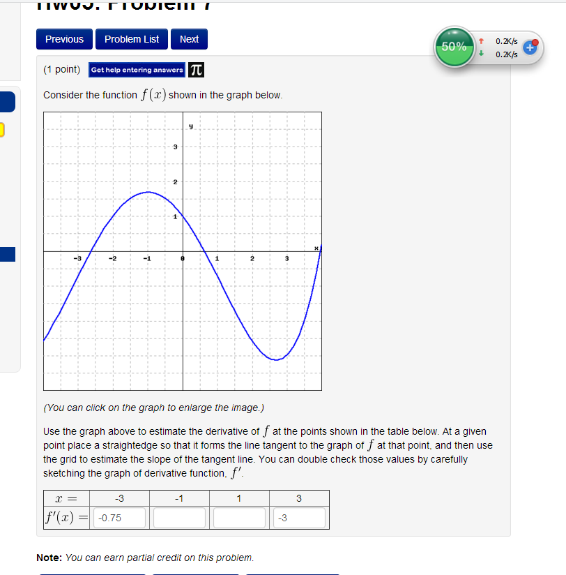 Solved Previous Problem List Next (1 point) Consider the | Chegg.com