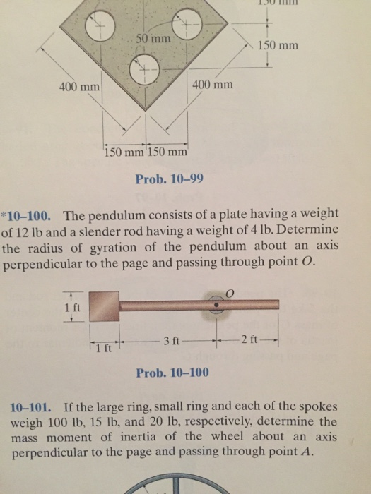 Solved: The Pendulum Consists Of A Plate Having A Weight O... | Chegg.com