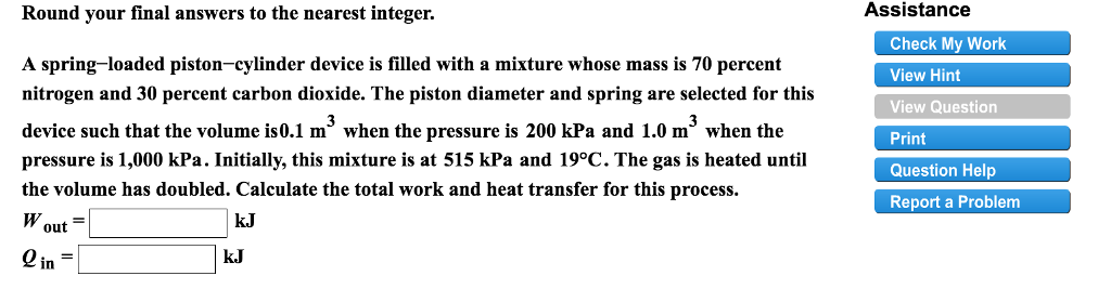 Solved Round your final answers to the nearest integer. | Chegg.com