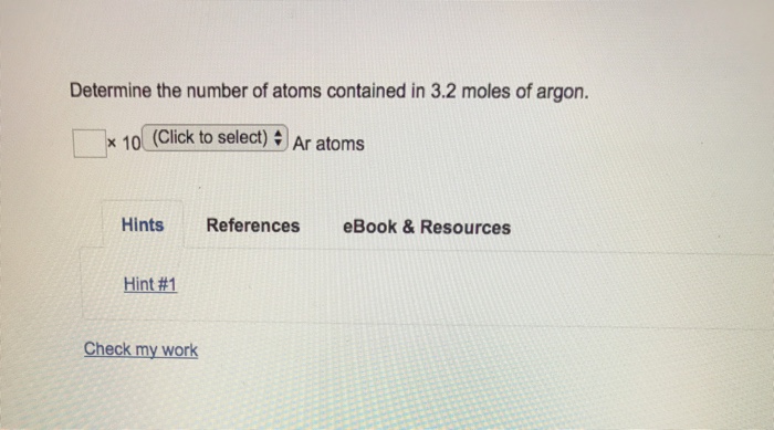 Solved Determine the number of atoms contained in 3.2 moles | Chegg.com