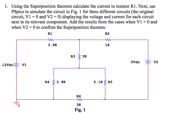 Solved Using the Superposition theorem calculate the current | Chegg.com