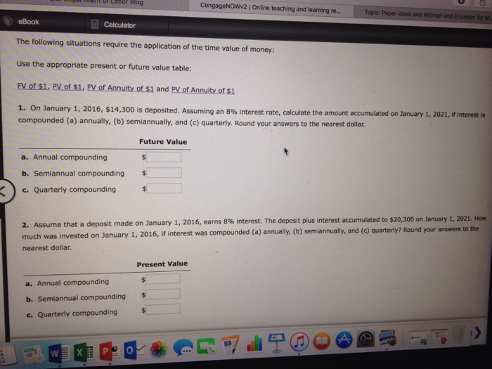 Solved The Following Situations Require The Application Of