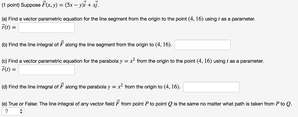 Solved Suppose F(x,y) = (5x - y)i + xj. (a) Find a vector | Chegg.com
