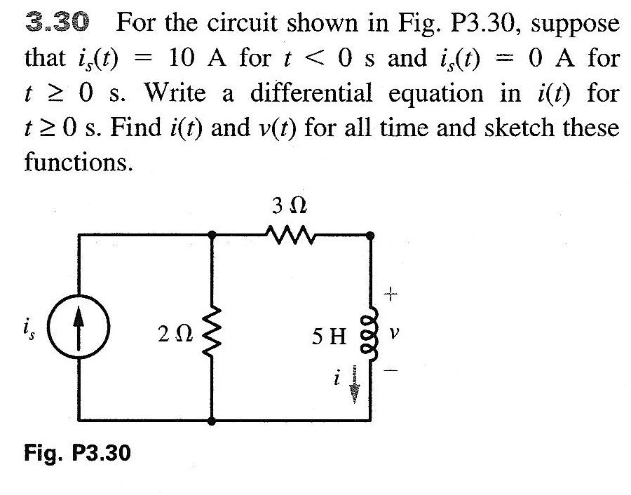 Solved For the circuit shown in Fig. P3.30, suppose that | Chegg.com