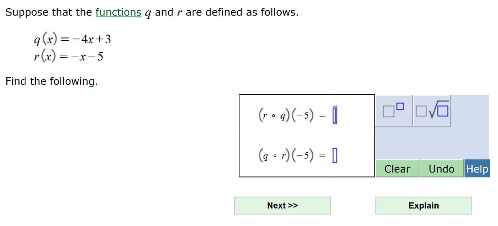 Solved Suppose That The Functions Q And R Are Defined As