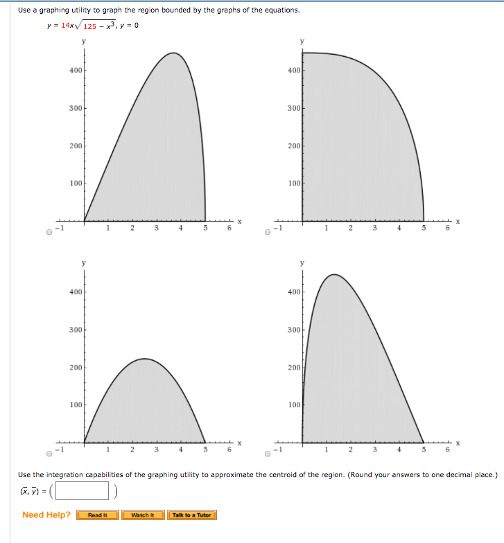 Solved Use a graphing utility to graph the region bounded by | Chegg.com
