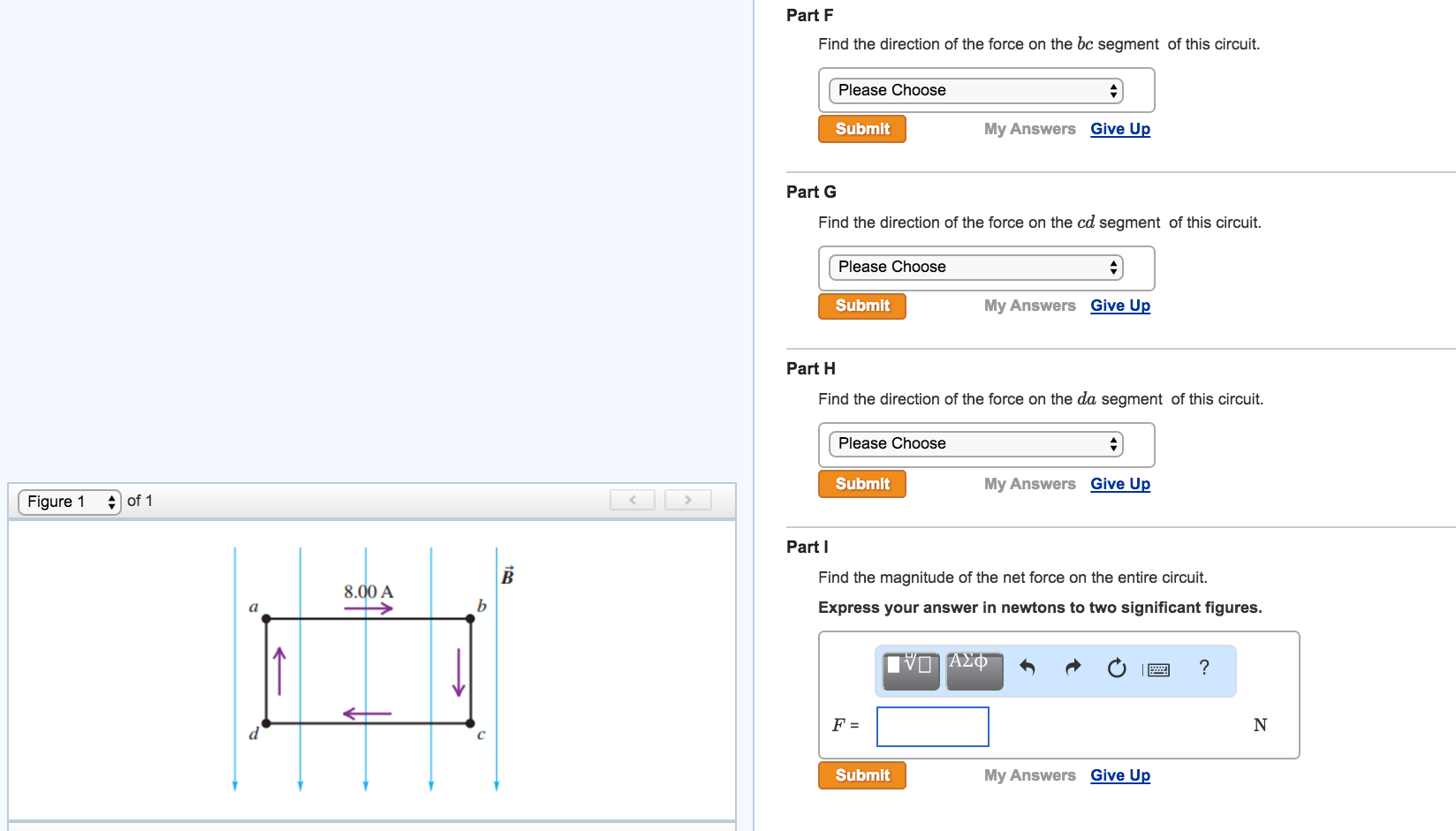 Solved A rectangular 9.00 cm by 18.0 cm circuit carrying an | Chegg.com