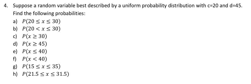 Solved suppose a random variable best described by a uniform | Chegg.com
