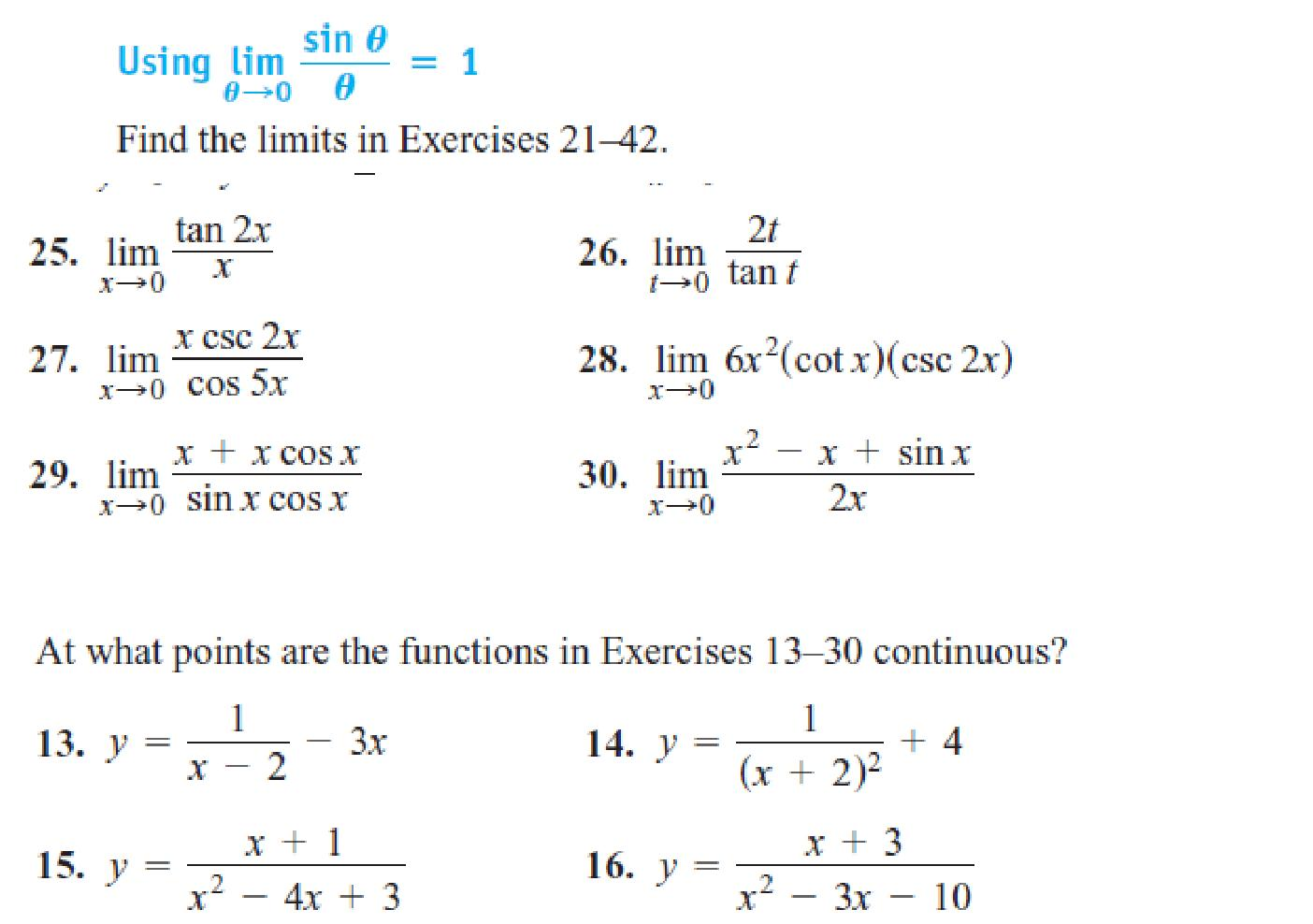In Exercises 7-14, use the graphs to find a > 0 such | Chegg.com