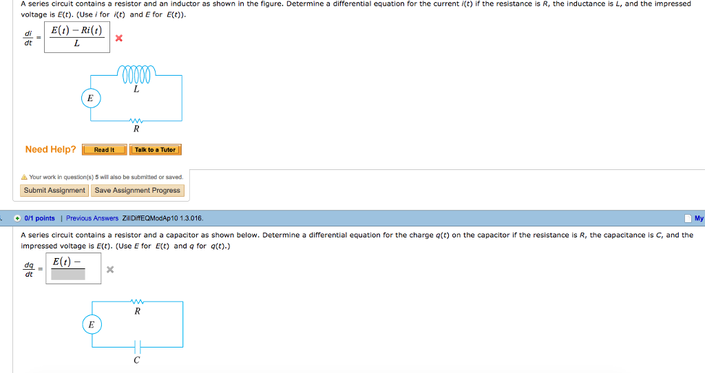 Solved A series circuit contains a resistor and an inductor | Chegg.com