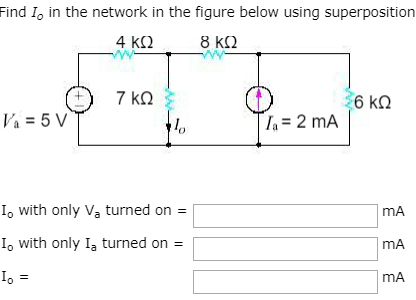 Solved Find Io in the network in the figure below using | Chegg.com