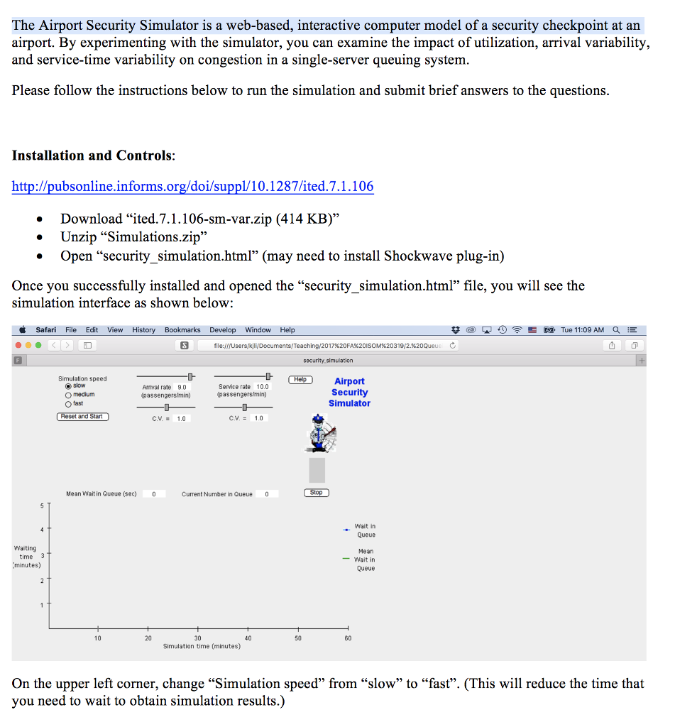 The Airport Security Simulator is a web-based, | Chegg.com